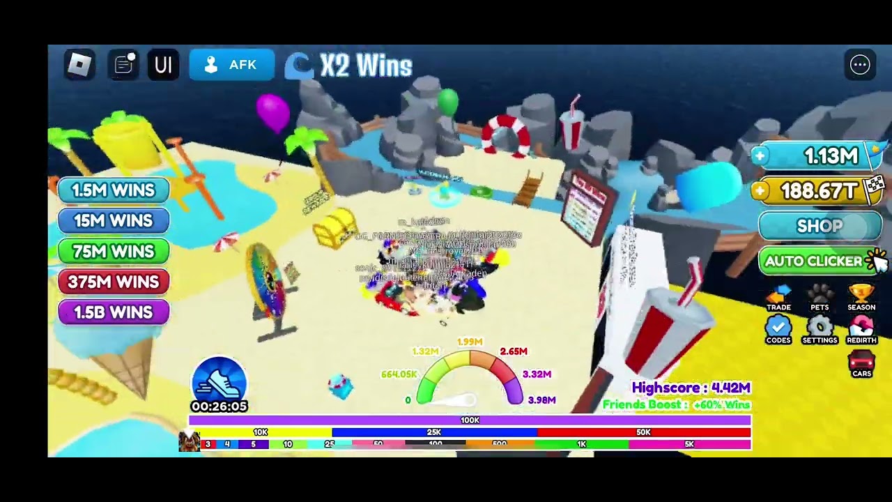 Roblox race clicker my Highscore:4.42M 😉 - YouTube