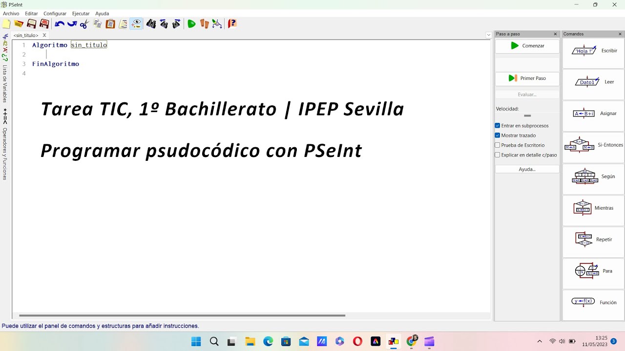 Pseudocódigo con PSeInt - YouTube