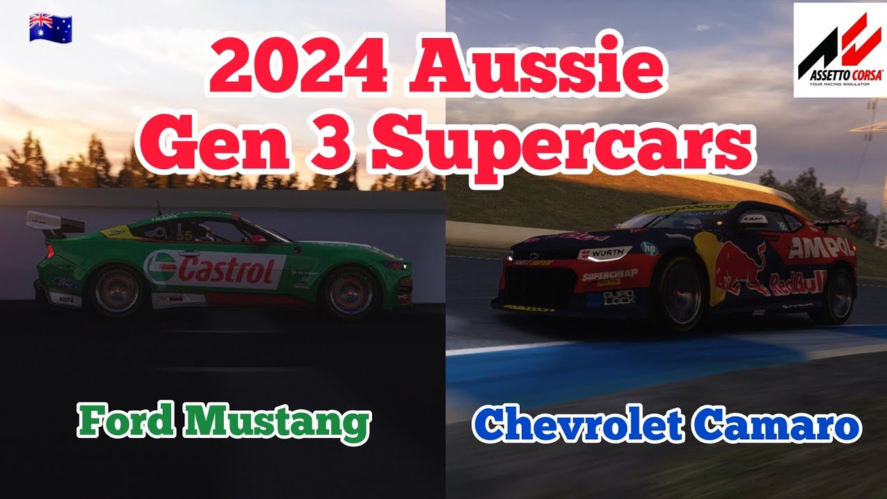 2024 Aussie Gen 3 Supercars by BCRC Mods | Assetto Corsa [4K] - YouTube