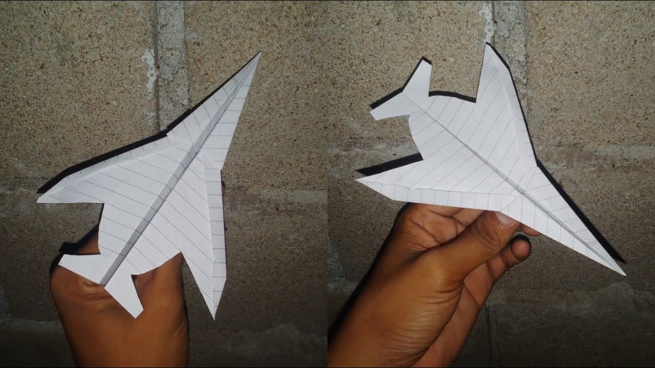 Penguin plane | jet plane | how to make a flying paper airplane - YouTube