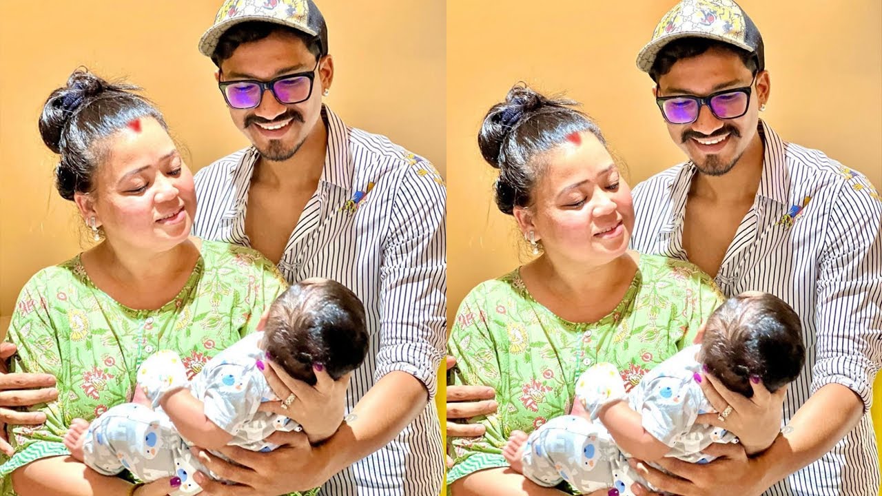 Laughter Queen Bharti Singh's First Look with her Son Laksh Limbachiya ...