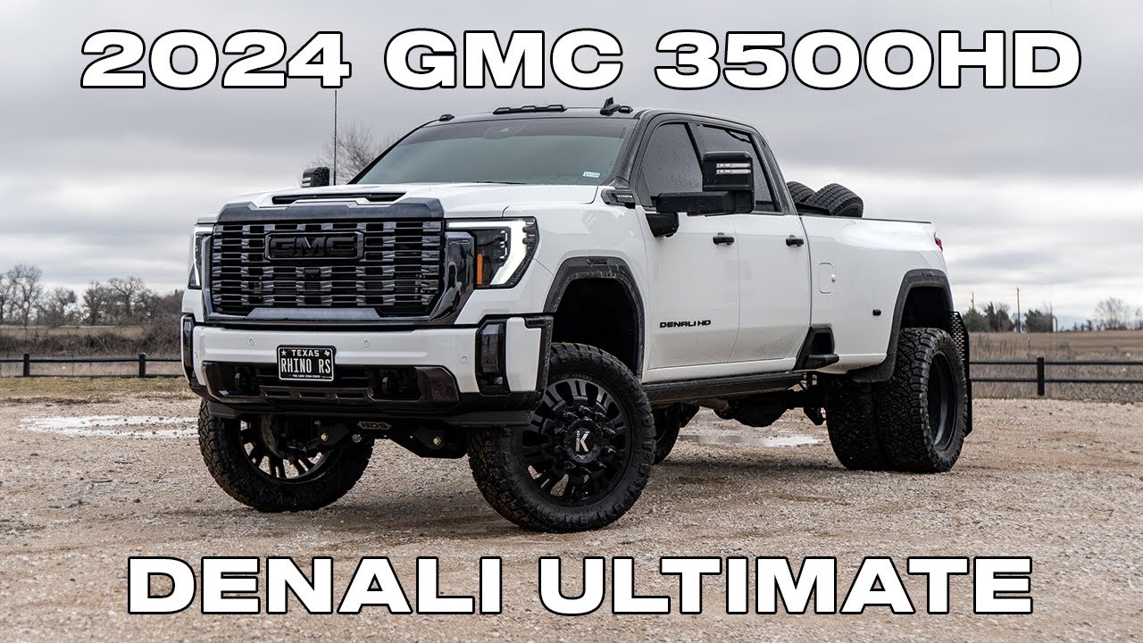 We built this 2024 GMC 3500HD Denali Ultimate for a customer! 6" lift, 37's on 24’s - YouTube