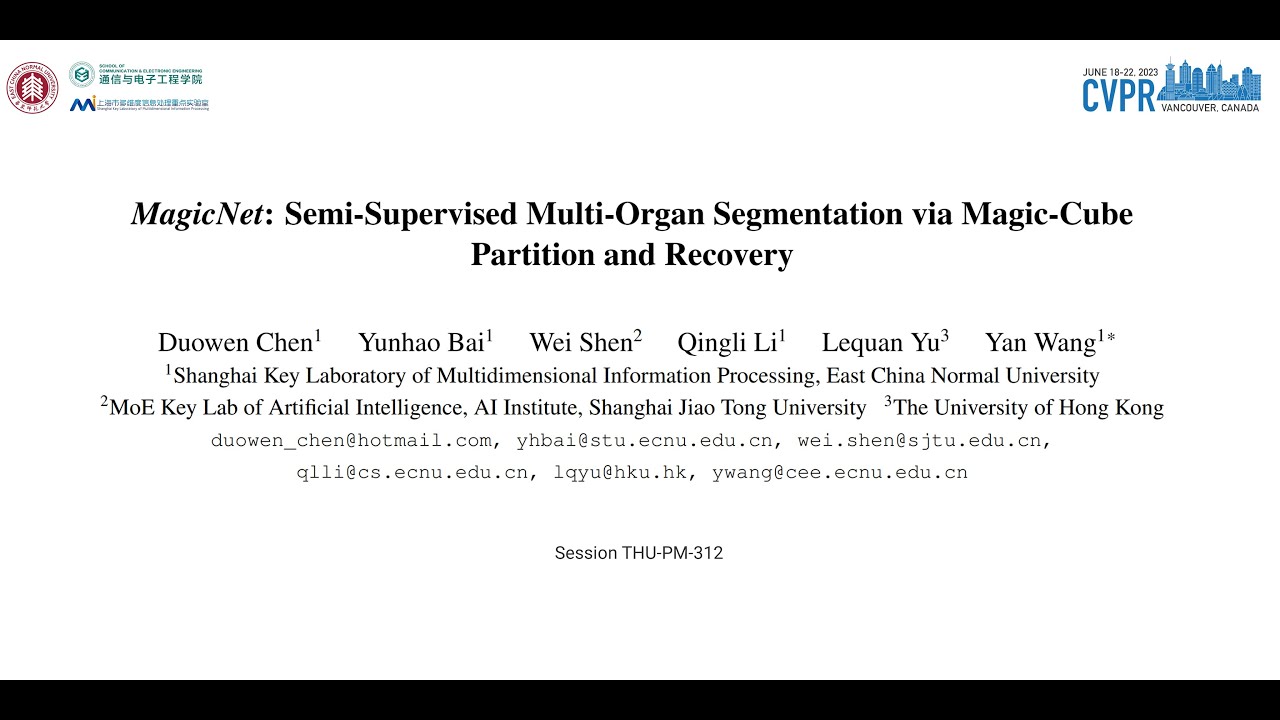 [CVPR 2023] MagicNet: Semi-Supervised Multi-Organ Segmentation via ...