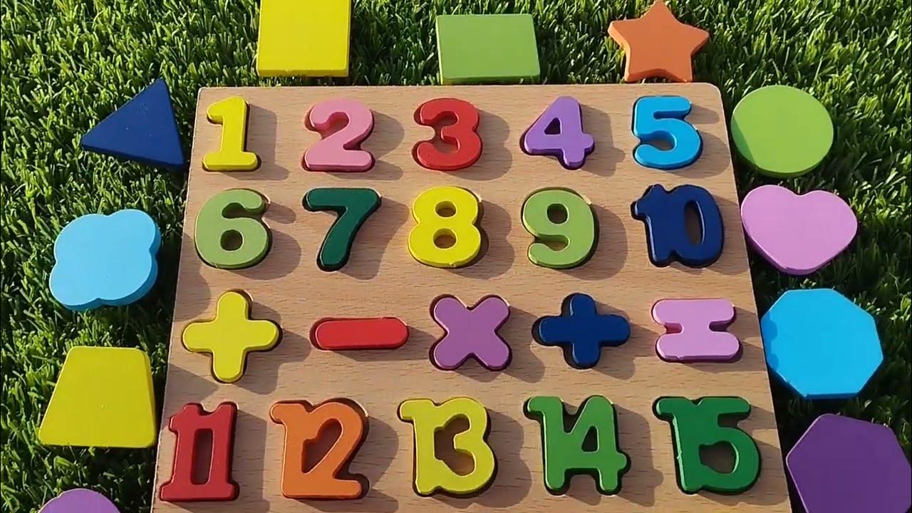 1 To 20 Numbers, shapes, 1 to 20 counting in English, 123 Numbers ...