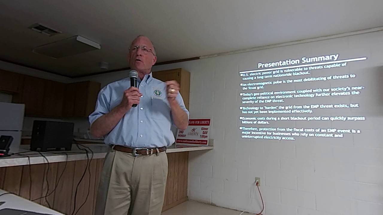 TX Sen Bob Hall Intro to EMP threat from rogue nations at ETX4L Sept 12 ...