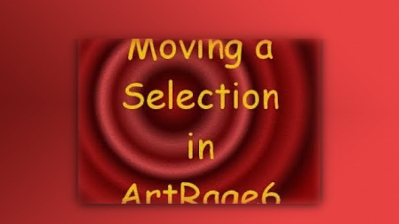 Moving a Selection in ArtRage - YouTube