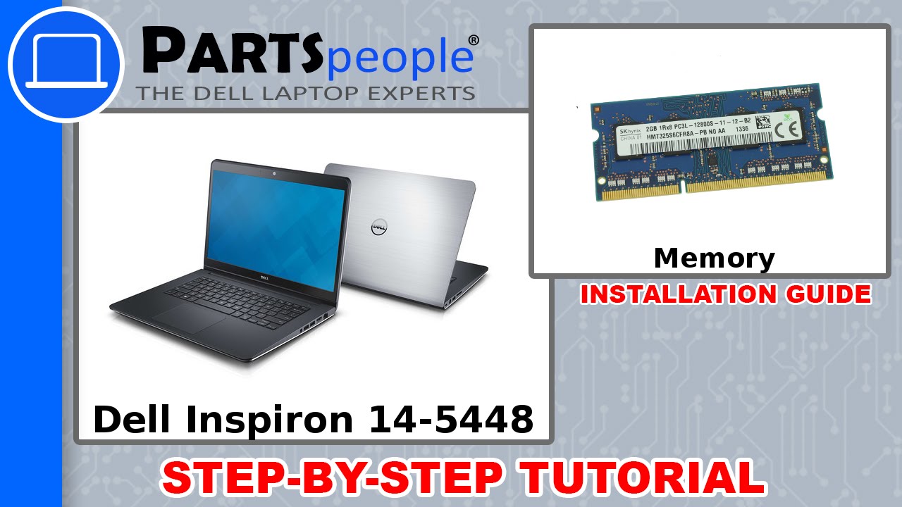 Dell Inspiron 14-5448 (P49G-001) RAM Memory How-To Video Tutorial - YouTube