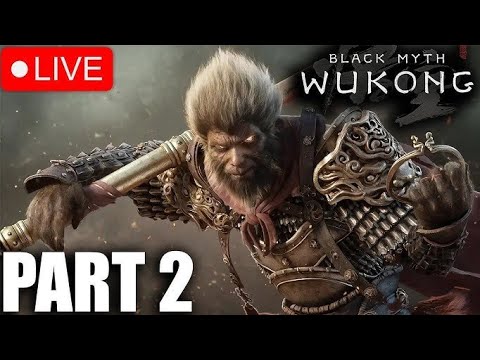🔴BLACK MYTH WUKONG LIVE :- CHAPTER 2 FINAL BOSS FIGHT🆚WIND SAGE💯| CHAPTER 2 END #blackmyth # ...