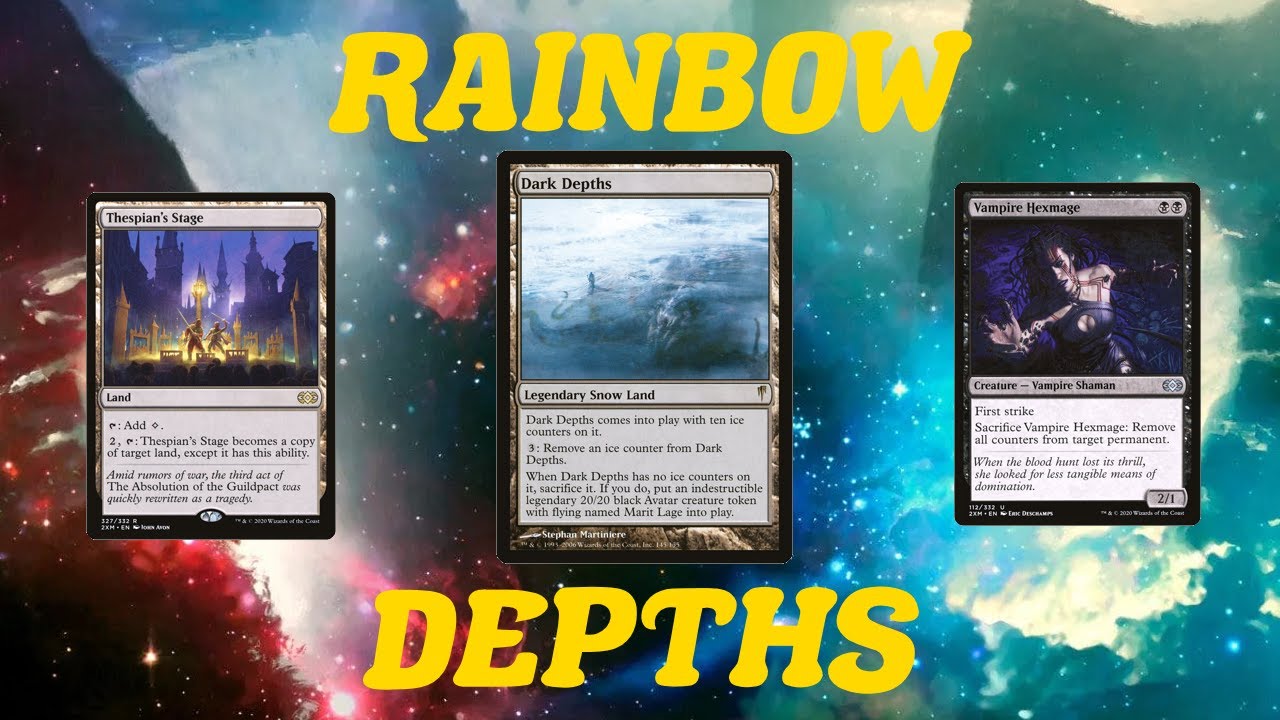 RAINBOW DEPTHS! Legacy Dark Depths combo MTG - YouTube