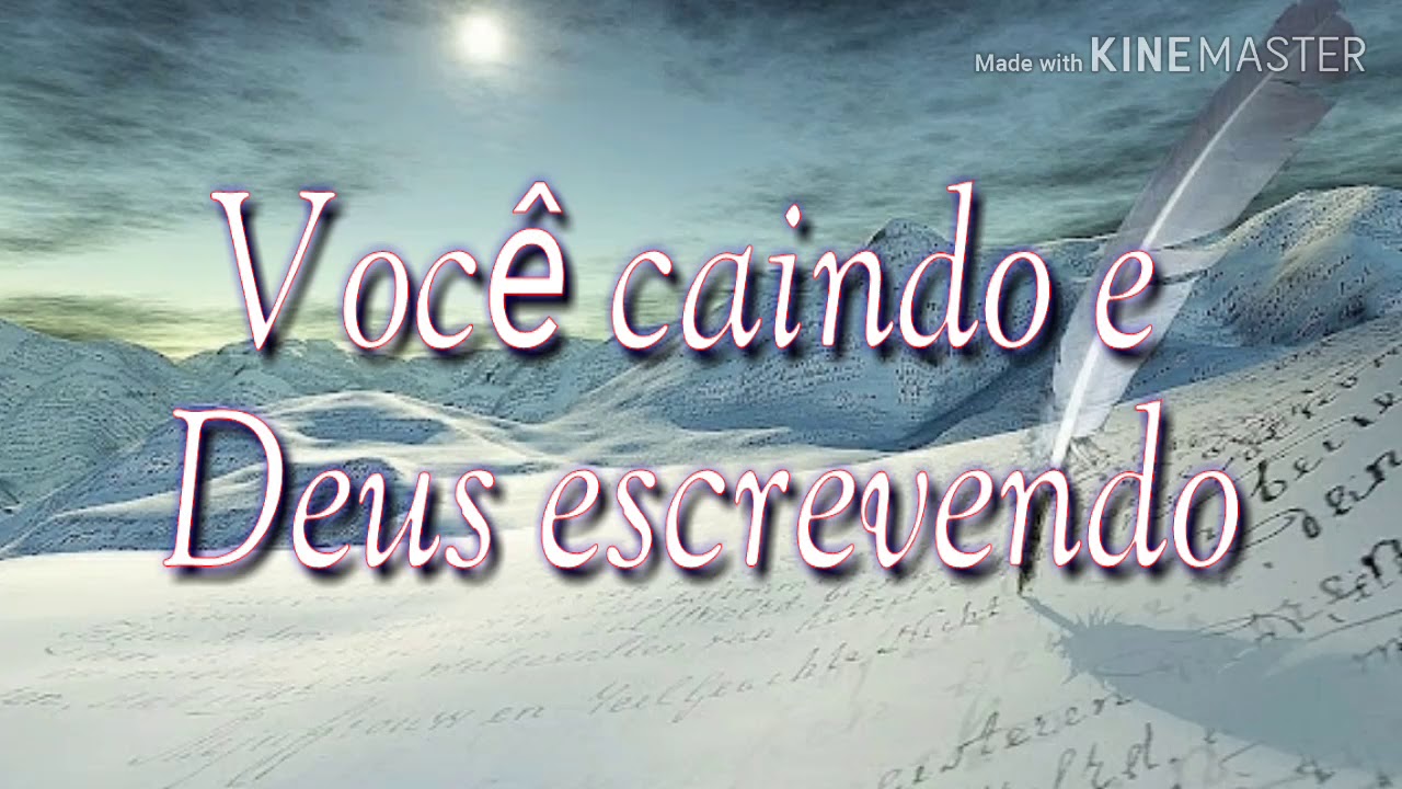 Tipografia Gospel Deus escrevendo Samuel Mariano Status Para Whatsapp ...