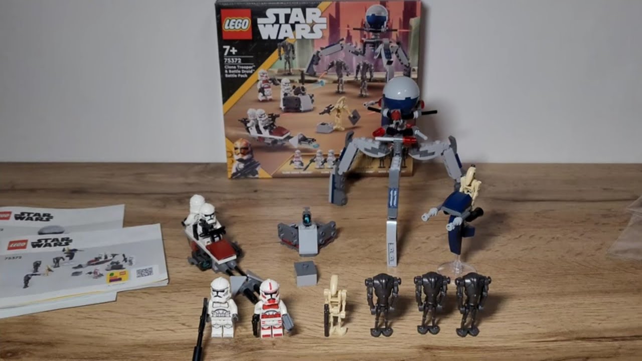 Lego Star Wars 75372 Clone Trooper and Battle Droid Battle Pack Review ...