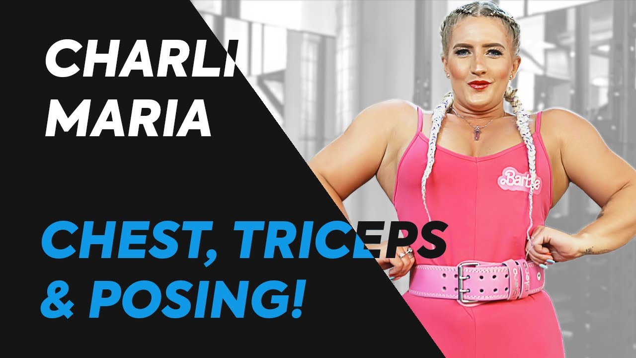 Charli Maria - Fabulous Chest Workout & Posing - [Pozedown] - YouTube