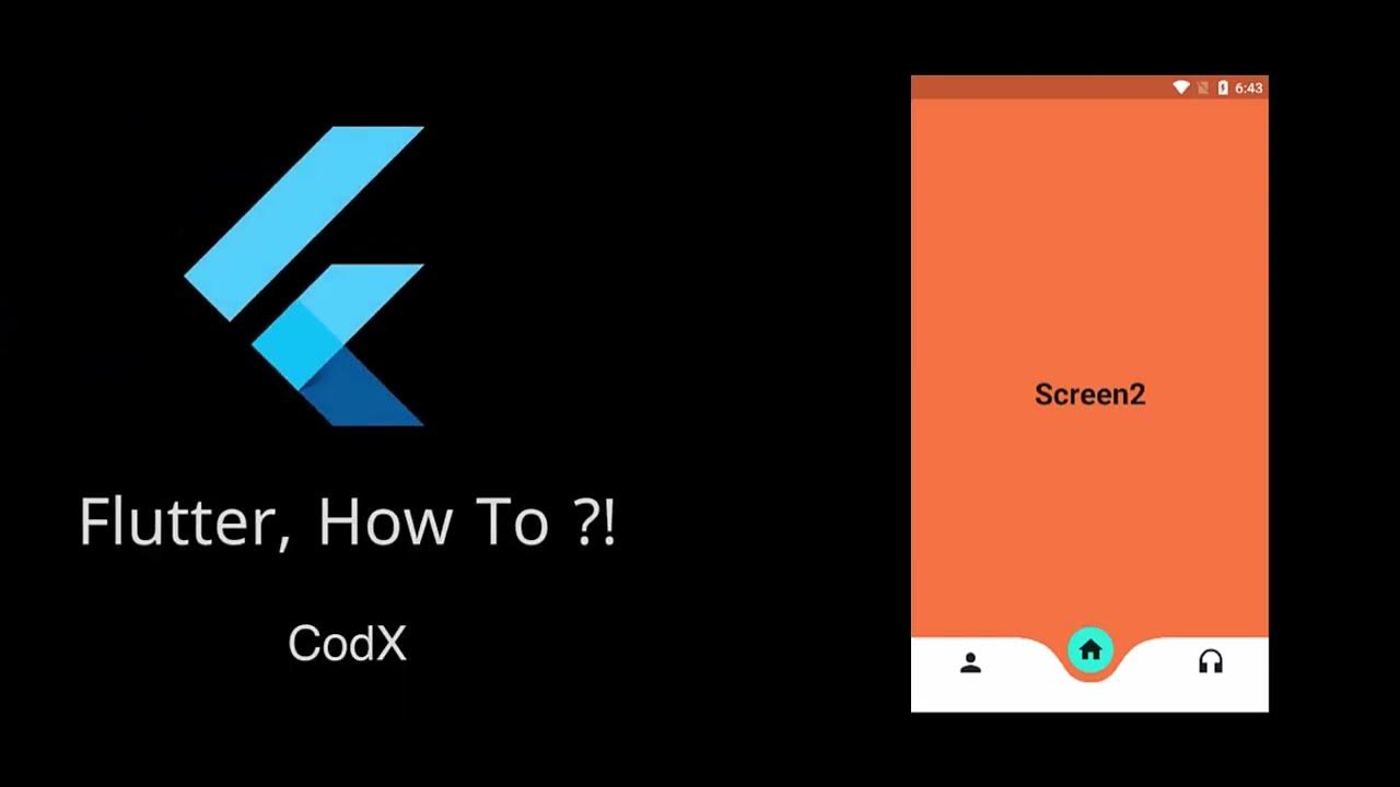 Curved & Animated bottom navigation bar ( Flutter ) - YouTube