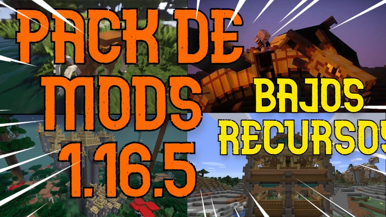 MODPACK DE 15 MODS 1.16.5 | SIN LAG | - MINECRAFT - - YouTube
