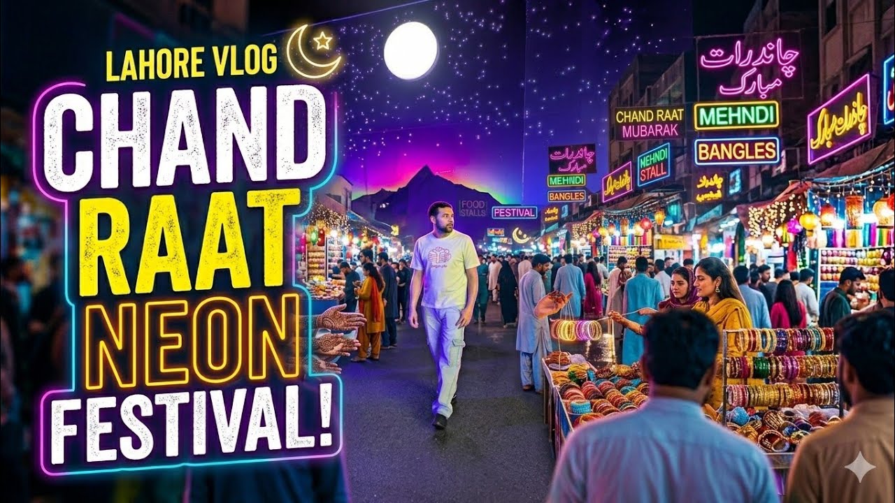 Chand Raat Night Out in Neon Square Lahore 🎉 Full Experience - YouTube