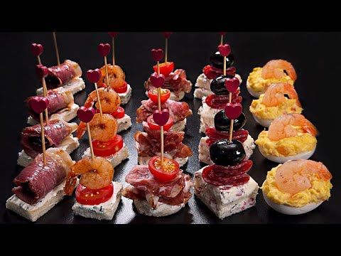 🔝5 BEST Canapés for a Party! 😱 Fast, easy & everyone loves it!