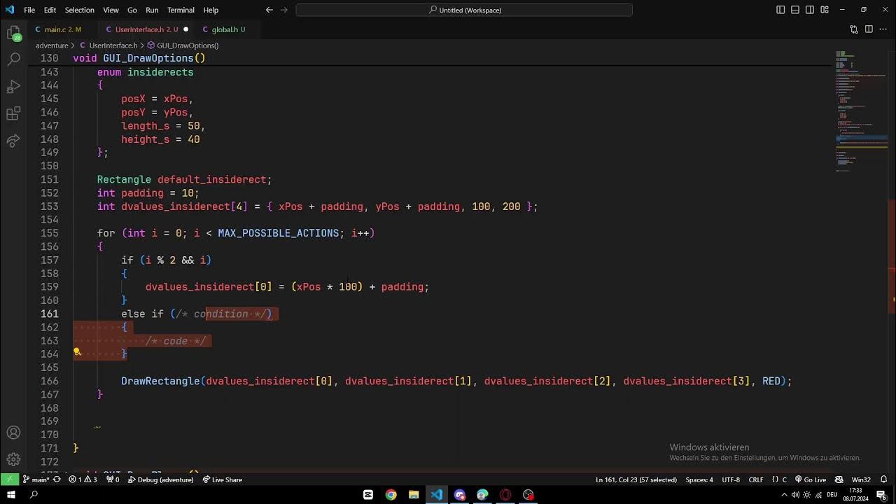 Coding a game in C - YouTube