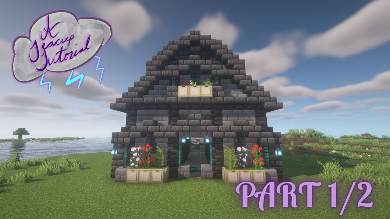 How to Build a Deepslate and Stone Cottage Barn | Part 1/2 - YouTube