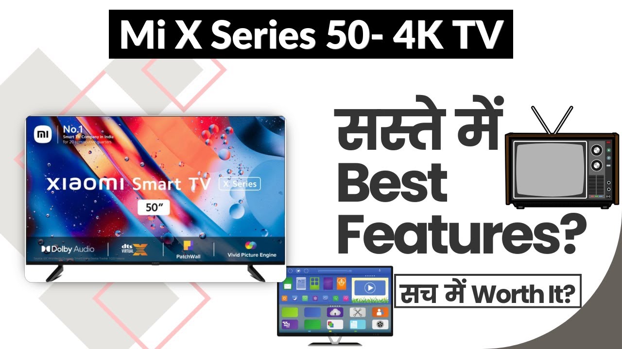 Mi X Series 50 inch 4K LED Smart Android TV, Dolby Vision, HDR10, DTS ...