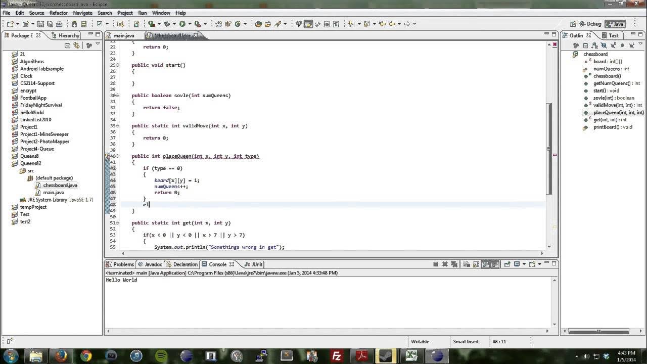 Java Tutorial: Queens 8 Tutorial: Part 1 - YouTube