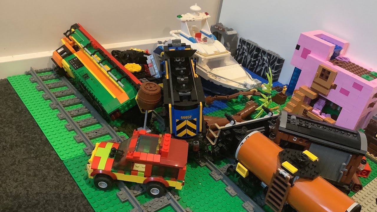 Lego Train Crash Compilation #22 - YouTube