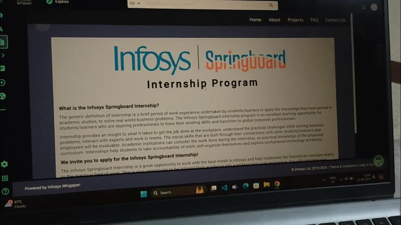 infosys springboard program free caurse and certifucate with internship ...