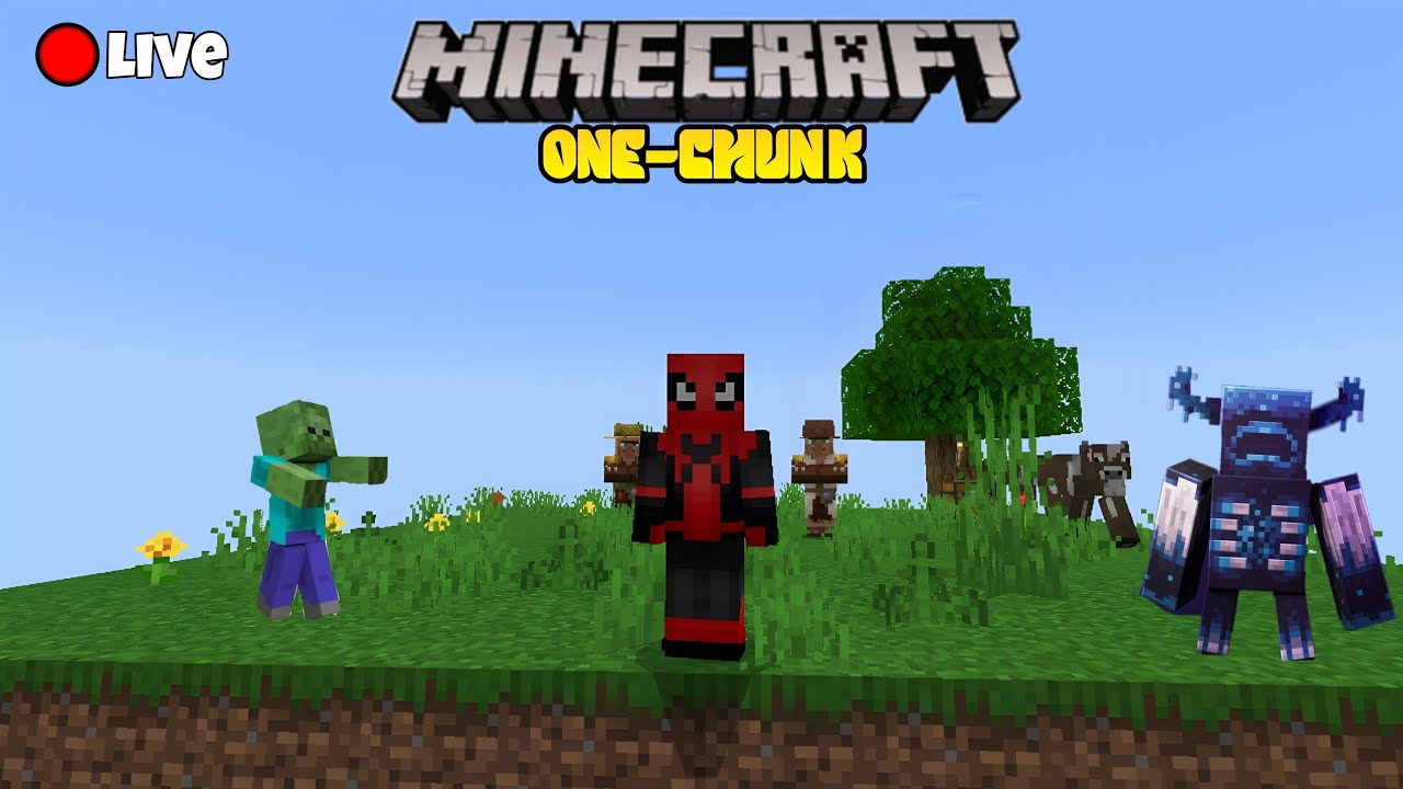 ⛏️ Minecraft One Chunk: Live Survival & Creative Builds! 🌍 - YouTube