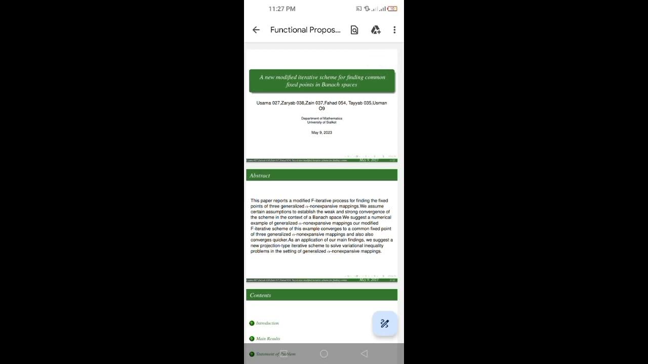 A New iterative Scheme for finding common fixed points in Banach Spaces - YouTube