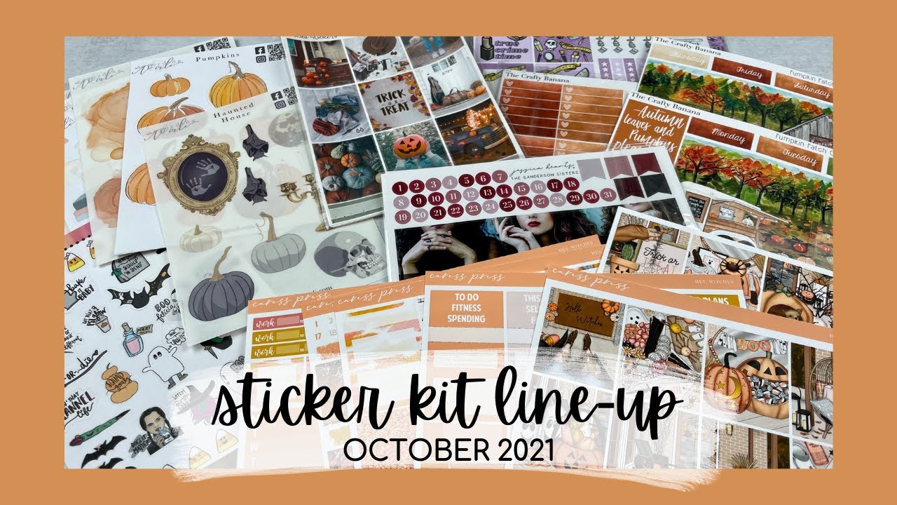 OCTOBER KIT LINE-UP | all the kits and decorative stickers i'll need ...