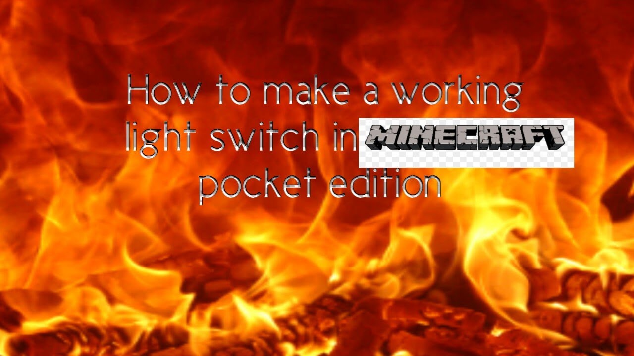 Minecraft Pocket Edition Gameplay How To Make A Working Light Switch Minecraft Pocket Edition Gameplay How To Make A Working Light Switch