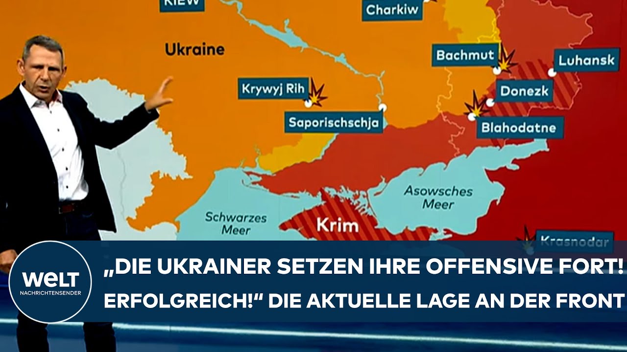 PUTINS KRIEG: "Die Ukrainer setzen ihre Offensive fort! Erfolgreich ...