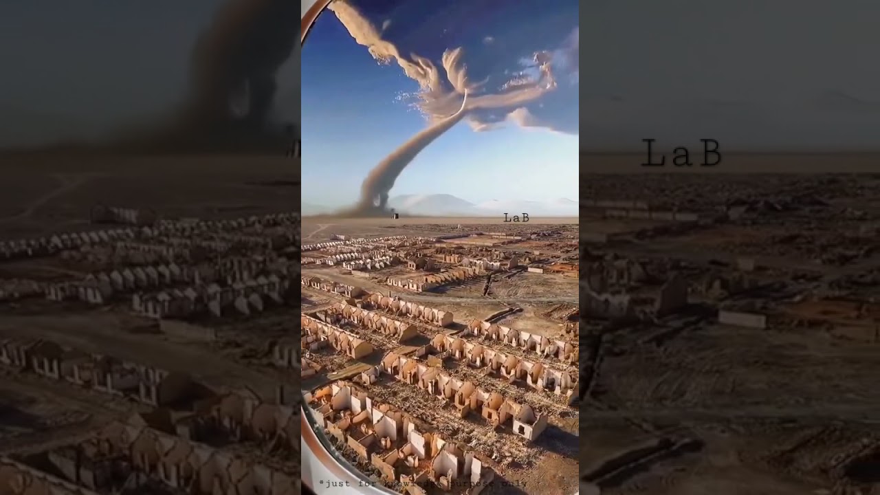 cyclone caught from aerospace new most amazing to watch - YouTube