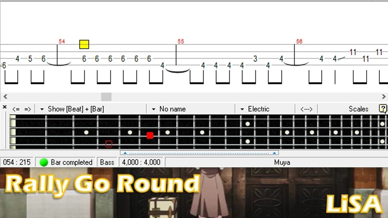 Rally Go Round / LiSA / ベース [TAB] Bass - YouTube