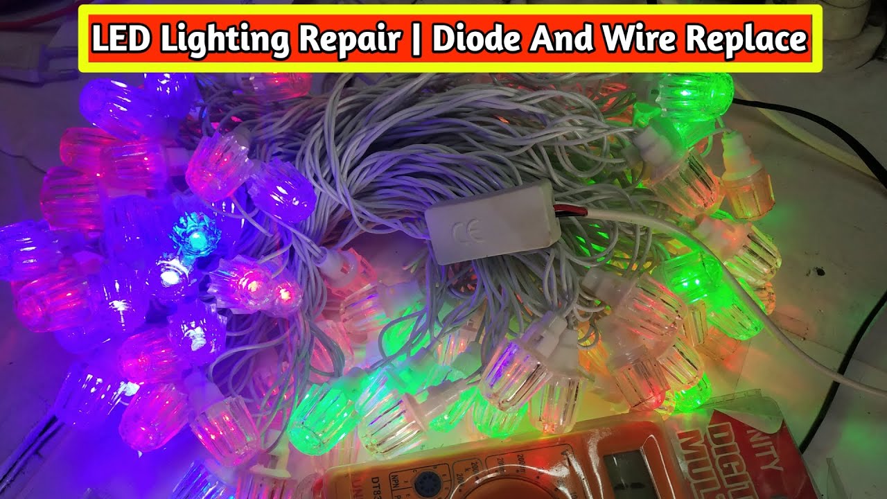 LED Lighting Repair | How To Replace Diode And Wire | - YouTube