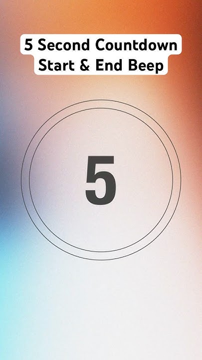 5 Second Countdown Timer with Start & End Beep | Circular Progress Animation - YouTube