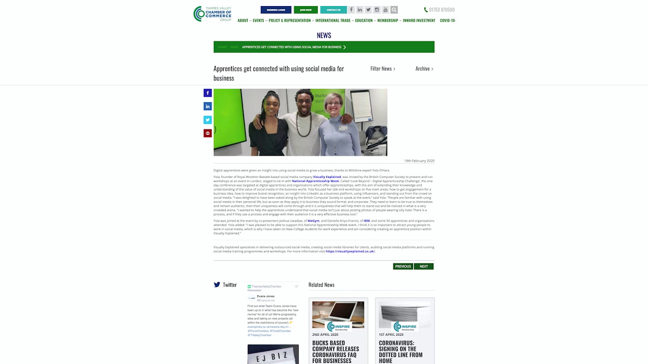 How to submit news on line and to the Chamber magazine, Business Voice ...