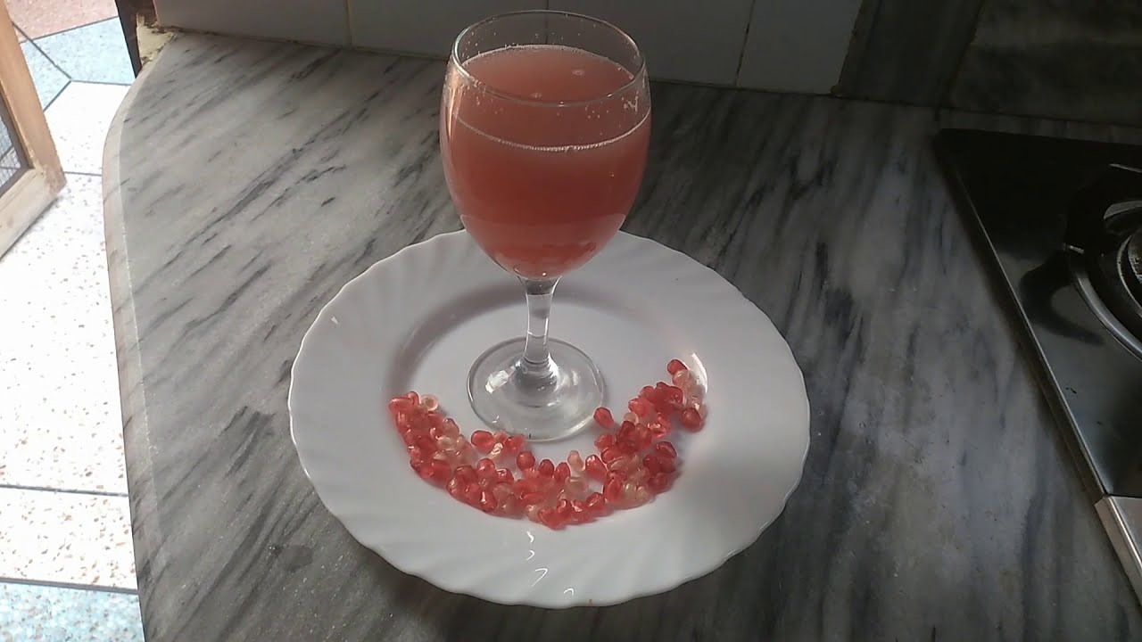 Pomegranate (Anar) Juice Recipe - YouTube
