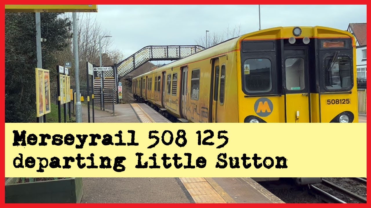 Merseyrail 508 125 departing Little Sutton 11/02/23 - YouTube