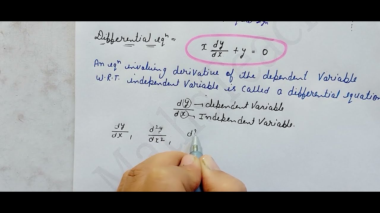 9.1 Introduction 12th | Differential Equations | How to Find Order & Degree of Differential ...