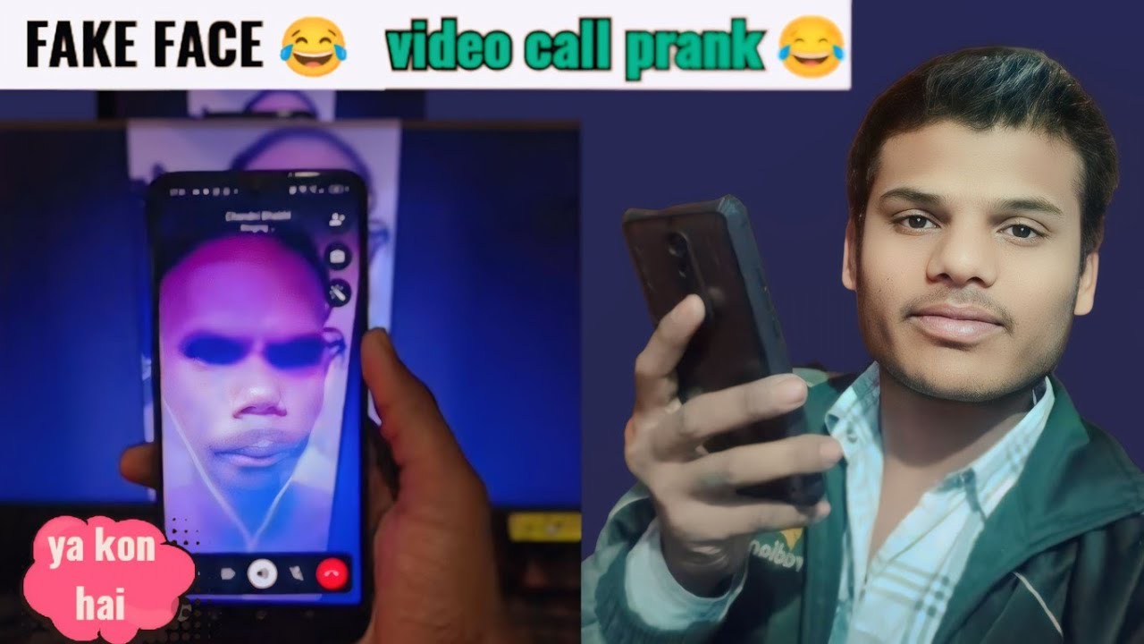 fake face video call prank in my family ll fake facetime prank 😂 ll ...