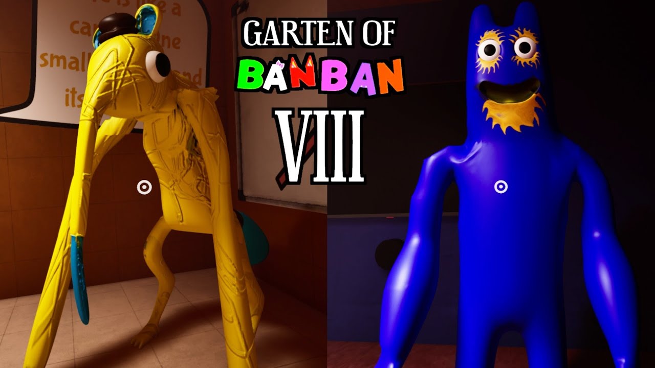 GARTEN OF BANBAN 8 - I met BLUE BANBAN and BRUSHISTA in the GAME 😃 ...