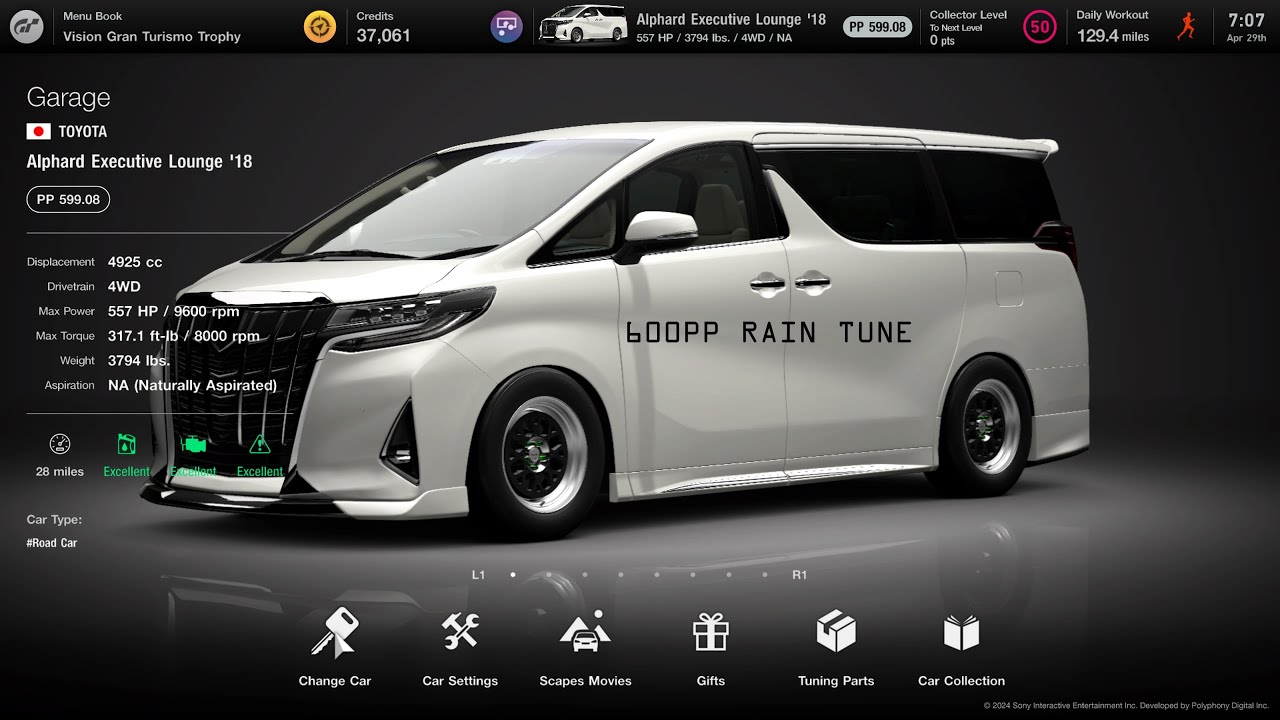 [Gran Turismo 7] "F1 FRIDGE" Alphard'18 LFA swap 600pp rain tune - YouTube