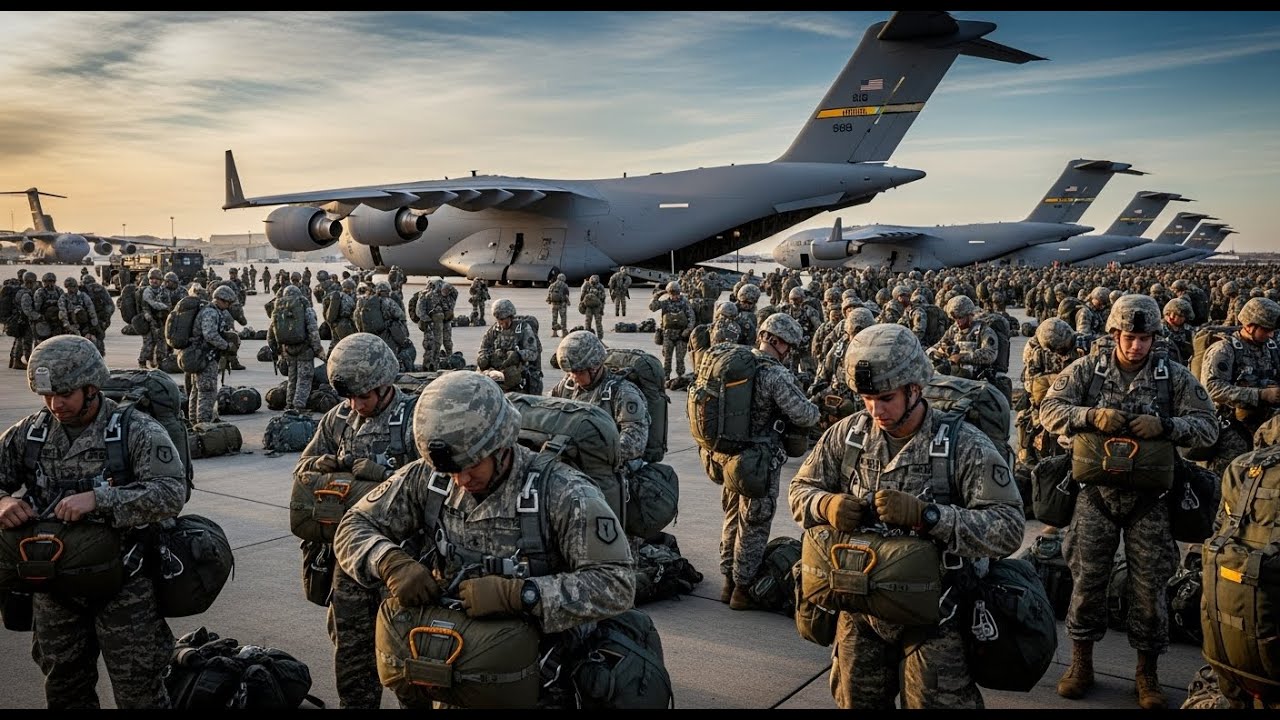 Venezuela Stunned! The US Army's 82nd Airborne Division Finally Deploys ...