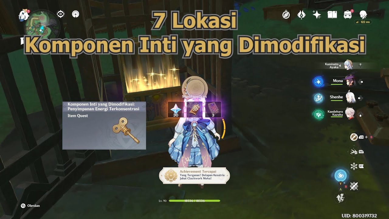 Semua Lokasi Komponen Inti yang Dimodifikasi ( Quest : Menuju ...