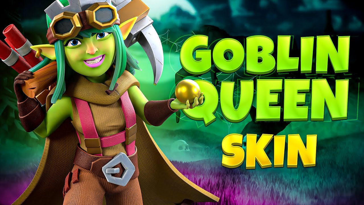 Unveiling Goblin Queen Epic Skin Animations! Clash of Clans - YouTube