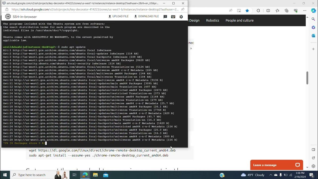 How to launch and connect Ubuntu Desktop on Google Cloud VM instance using Chrome Remote Desktop ...