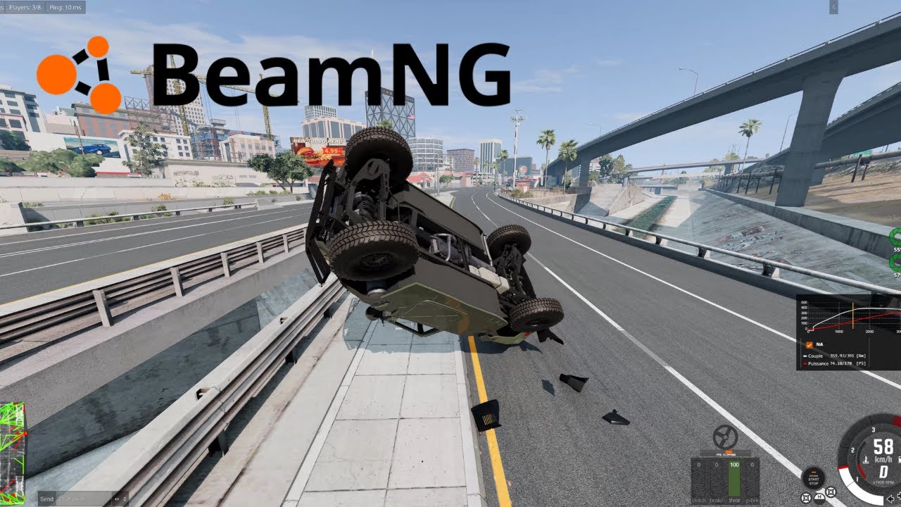 Indestructible Hummer in Beamng drive - 4K - YouTube