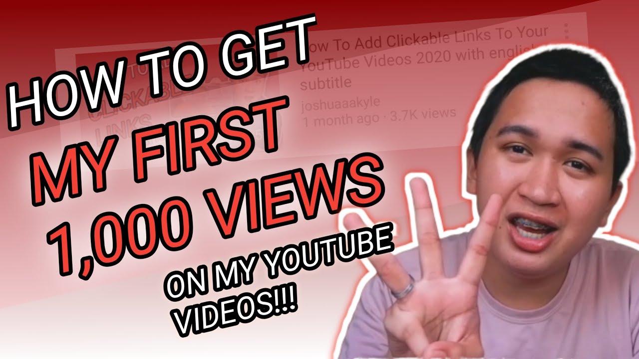 How To Get Your First 1000 Views On YouTube Videos - YouTube