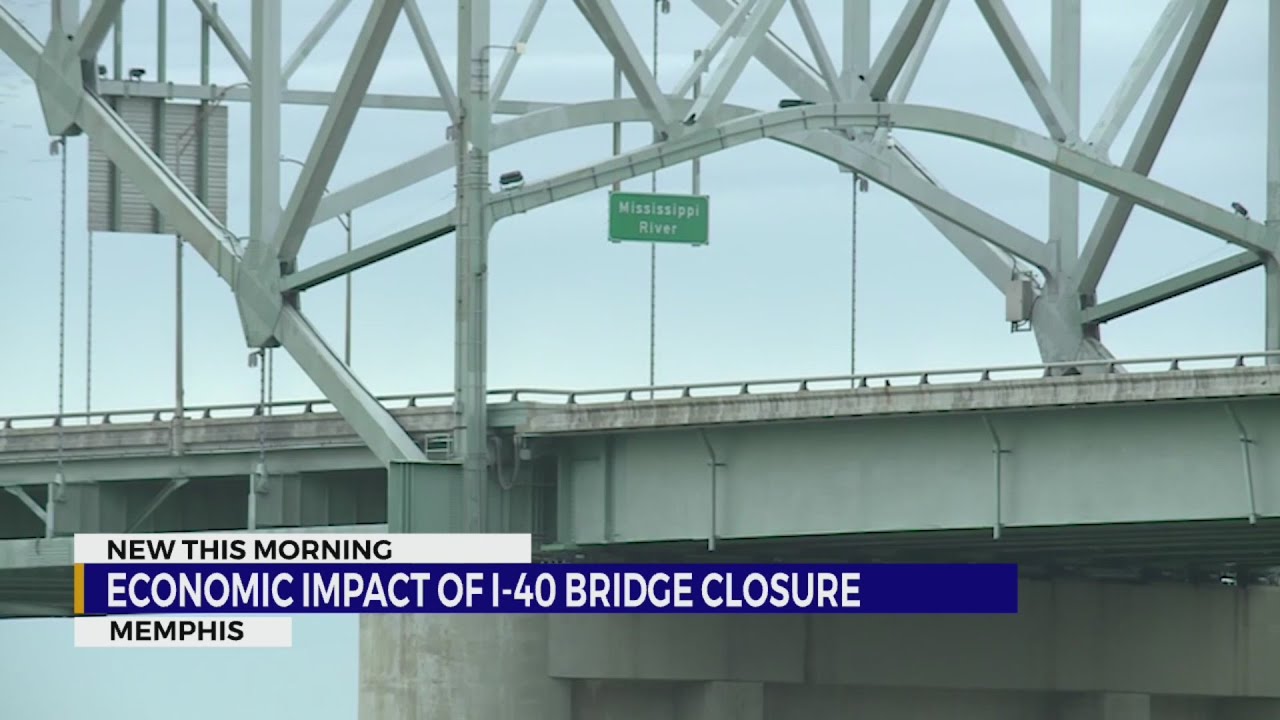 Economic impact of I-40 bridge closure - YouTube