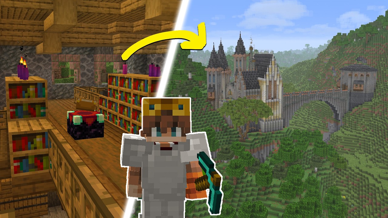 I Built an ENTIRE Castle for my Enchanting Table in Minecraft - YouTube